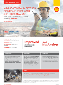 Mining Company Extends Component Life with Shell Lubeanalyst - Caravan ...